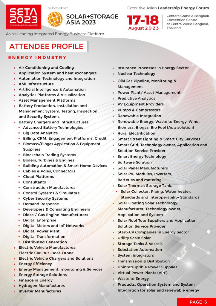 SETA 2023 : Sustainable Energy Technology Asia 2023 | สมาคมสถาปนิกสยาม ในพระบรมราชูปถัมภ์